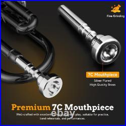 Bb Trumpet Instrument Trompeta Student Trumpet with Hard Case 7C ...